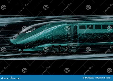 Modern High Speed Train Neural Network Ai Generated Stock Illustration Illustration Of
