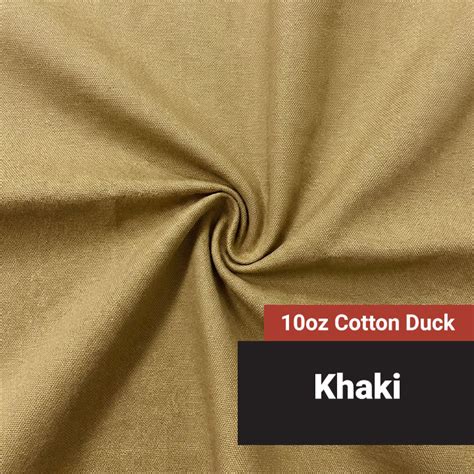 10 Oz Cotton Canvas Duck Solid Khaki 60 Camo Fabric Depot