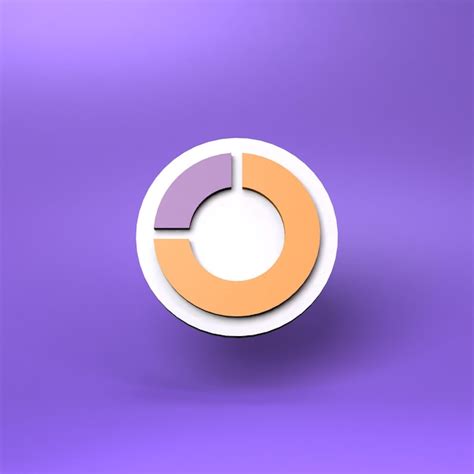 Premium Photo Round Bar Chart 3d Render Illustration