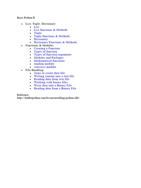 Basic Python Ii Pdf Parameter Computer Programming Function