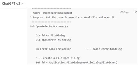 What The Best Choice To Make And Fix Office Vba Code With Ai Office Watch