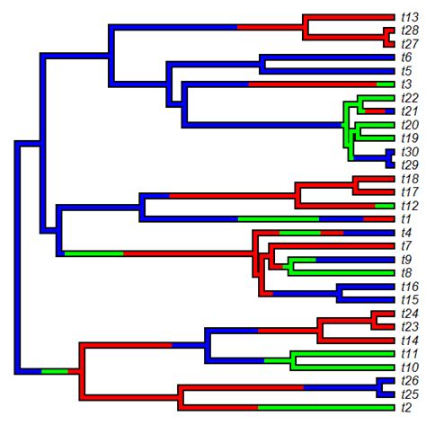 Phylogenetic Tools For Comparative Biology Plotting An Outline Around A Stochastic Character