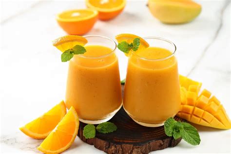 Mango Orange Smoothie Recipe Vegan Dairy Free And Sugar Free