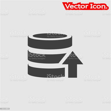 데이터베이스 아이콘 고립 된 기호 및 응용 프로그램 웹 및 디지털 디자인에 대 한 평면 스타일 데이터베이스에 대한 스톡 벡터 아트 및 기타 이미지 Istock