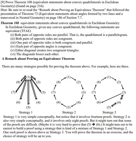 Prove Theorem Equivalent Statements About Chegg