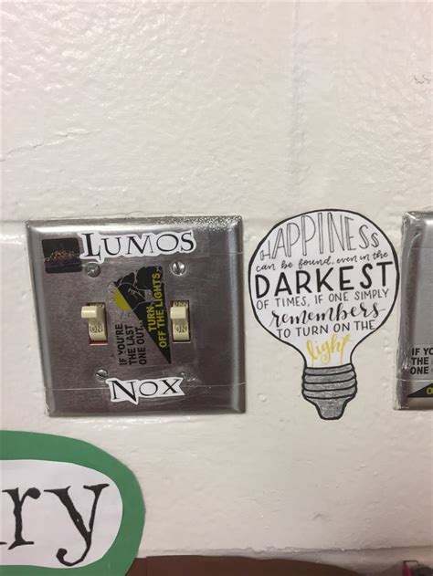 Harry Potter Classroom Light Switch Plates