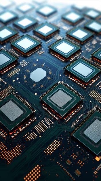 Premium Ai Image Central Processor Units Gathered Isolated Awaiting