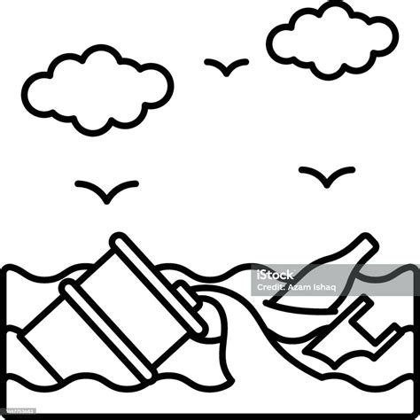 부적절한 인공 물체 던지기 공공 및 개인 영역 개념 벡터 아이콘 디자인 환경 오염 기호 화학 생물학적 오염 기호 오염 물질 스톡 0명에 대한 스톡 벡터 아트 및 기타 이미지