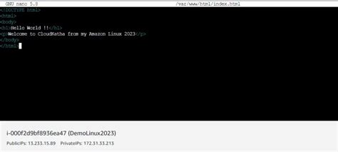 How To Install Apache Web Server On Amazon Linux 2023 Cloudkatha