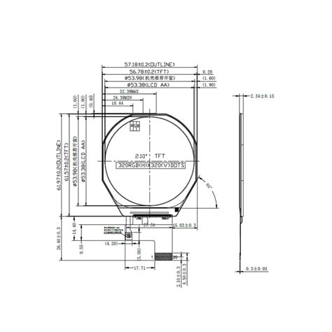Factory In Stock Inch TFT LCD Display X MIPI SPI Circular Display YOURITECH