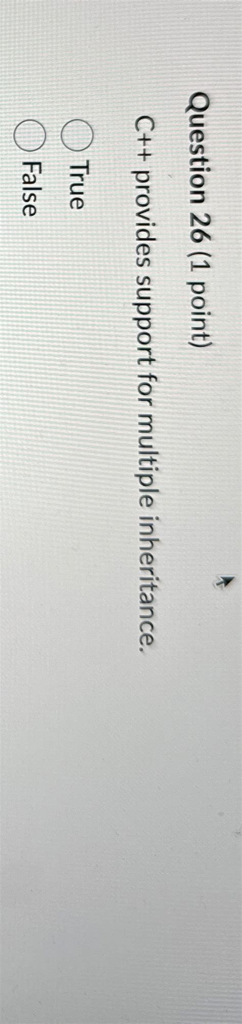 solved question 26 1 ﻿point c ﻿provides support for