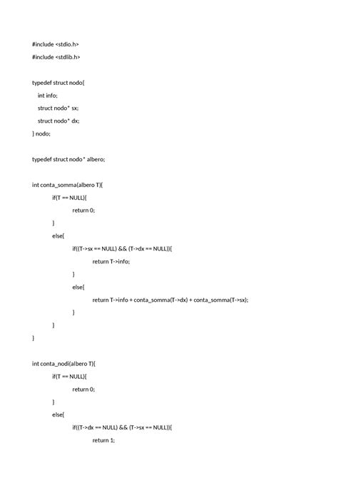 esercizio asd 8 homework docsity