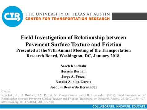 Pdf Field Investigation Of Relationship Between Pavement Surface Texture And Friction