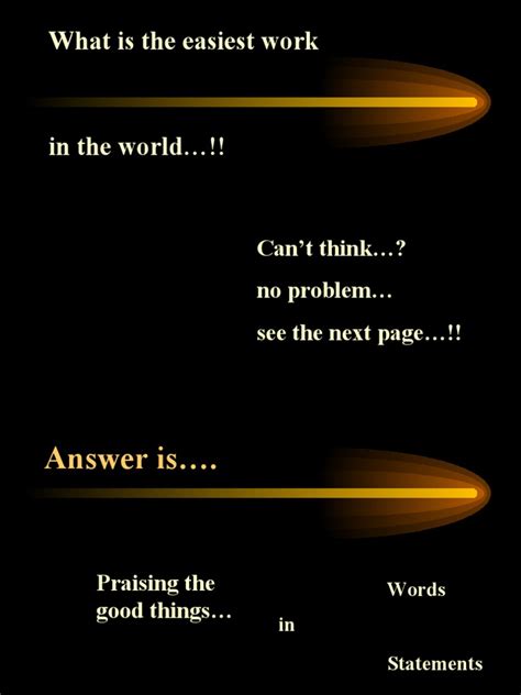 what is the easiest work can t think no problem see the next page