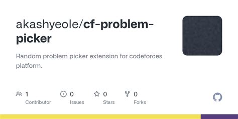 Github Akashyeolecf Problem Picker Random Problem Picker Extension