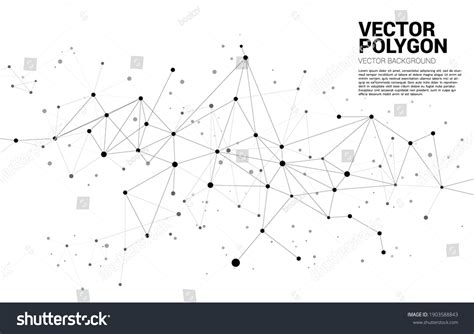 Network Connecting Dot Polygon Background Concept Stock Vector Royalty Free 1903588843