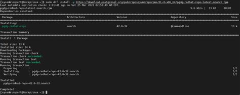 how to install postgresql on rocky linux and almalinux sysadminxpert