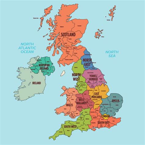 Uk Regions Vector Art Icons And Graphics For Free Download