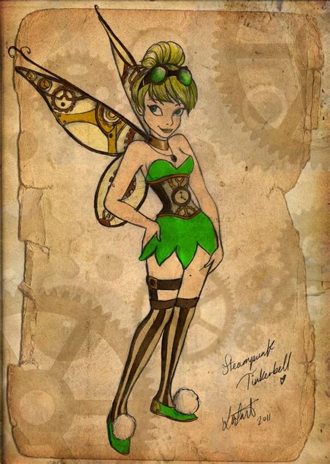 Steampunk Tinkerbelle Disney Fan Art Disney Fairies Tinkerbell Disney