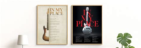 Coldplay In My Place Lyrics Digital Art