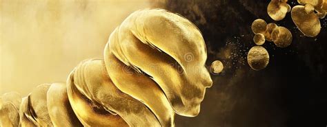 Deep Neural Networks Ai Analytics Clustering Golden Abstract Figure