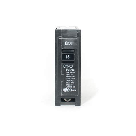 Eaton Cutler Hammer Br115 Series 15a Single Pole Push On Breaker