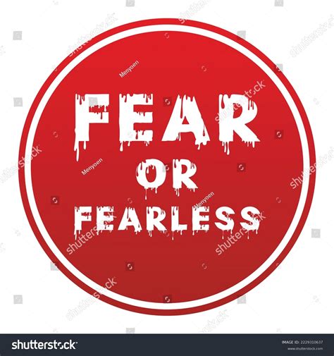 Fear Fearless Typography Text Effect Paint Stock Vector Royalty Free Shutterstock