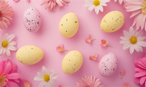 Premium Photo Colorful Coloured Easter Eggs Are Shown On A Pink