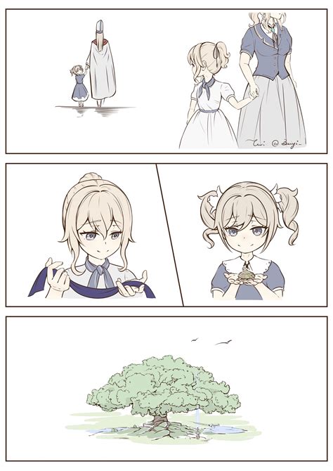 The Ribbon And The Tortoise Genshin Impact Comics Barbara Genshin
