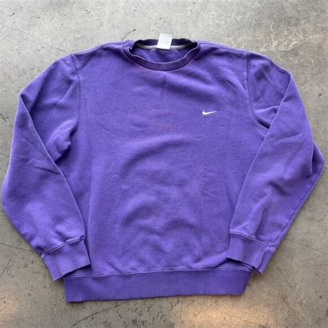Nike Sweaters Vintage Y2k Nike Purple Crewneck Team Sweatshirt