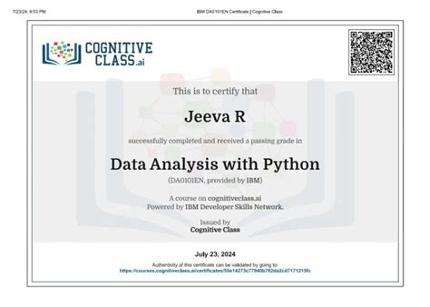 Jeeva Israel On Linkedin Dataanalysis Python Cognitiveclass