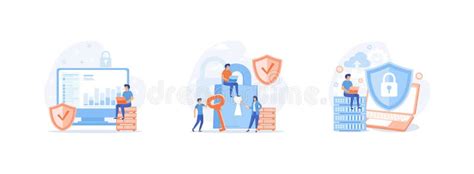 database security phishing hacker attack concept stock vector
