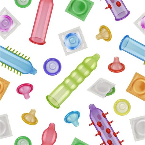 Condoms Pattern Erection Protection Latex Items Decent Vector Seamles By Onyx Thehungryjpeg