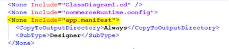 C Unable To Read Manifest Properties App Manifest Stack Overflow