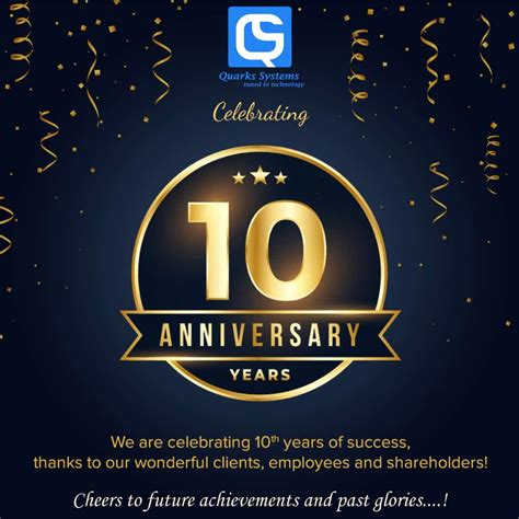 Quarks Systems On Linkedin Its Been 10 Years Of Our Journey This