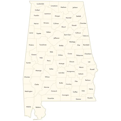 Map Of Alabama Counties Explore Download And Create Your Own — Ultimaps