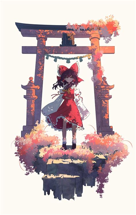 Hakurei Reimu Touhou Drawn By Smugsuriipi Danbooru