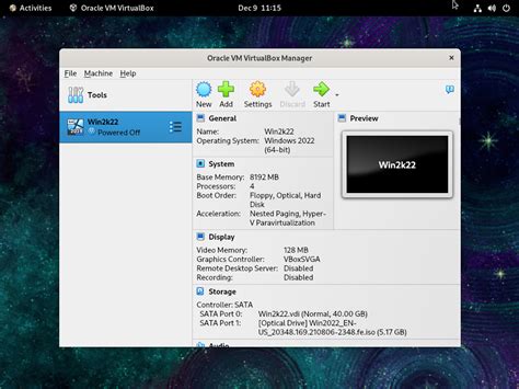 CentOS Stream 9 VirtualBox Create Virtual Machine GUI Server World