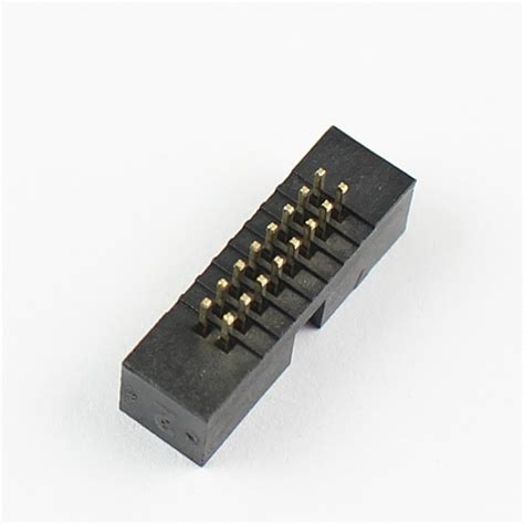 Pcs Mm Pitch X Pin Pin Straight Male Shrouded Box Header IDC Connector EBay