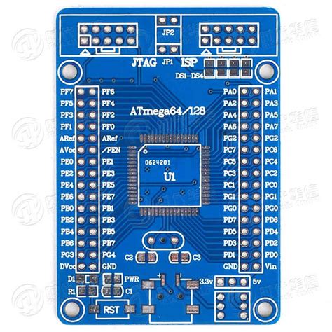 Avr Atmega64 Atmega128a Au Development Learning Board Ispjtag