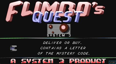 Flimbo S Quest For Commodore Amiga The Video Games Museum