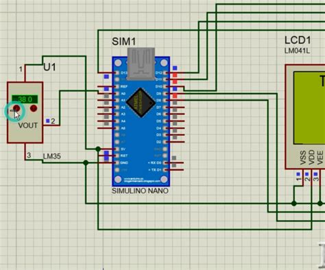 Interfacing Lm35 Temperature Sensor With Arduino And Simulation In
