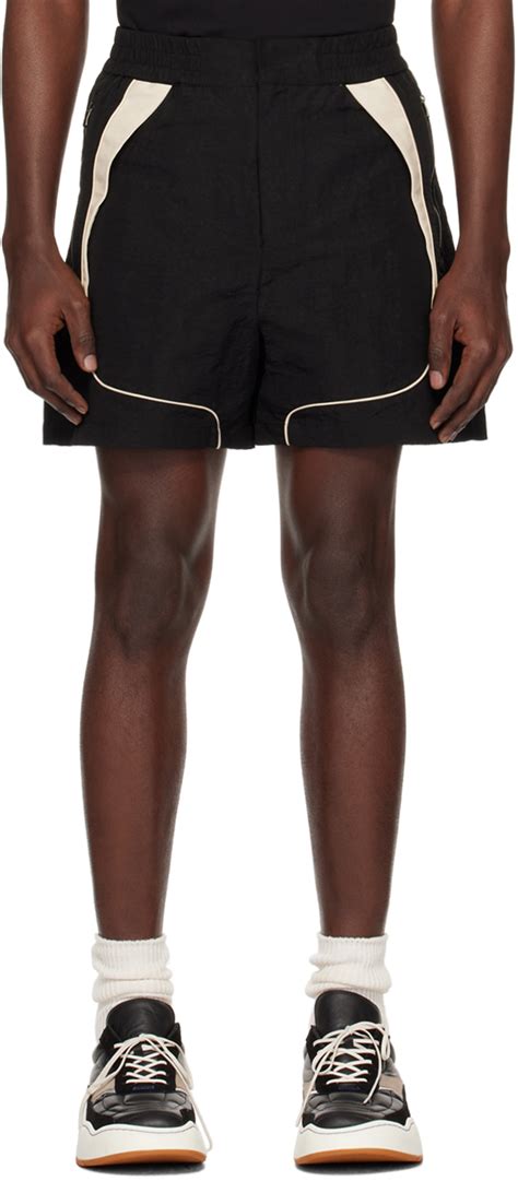 ADER Error Black Trim Shorts SSENSE Canada