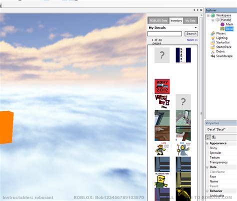 Create decal roblox