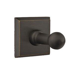 Sandcast Bronze Collection Single Hook With 6 Rose In Medium Bronze