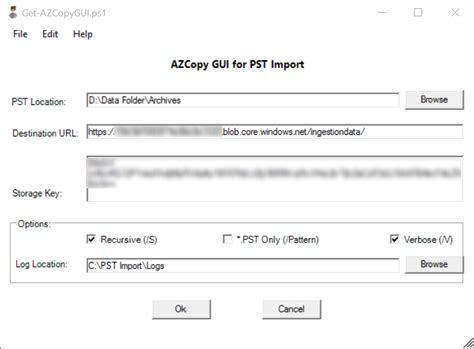 github cgoosen get azcopygui a simple gui wrapper for azcopy exe to