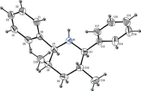 The Molecular Structure Of The Title Molecule With Atom Labelling
