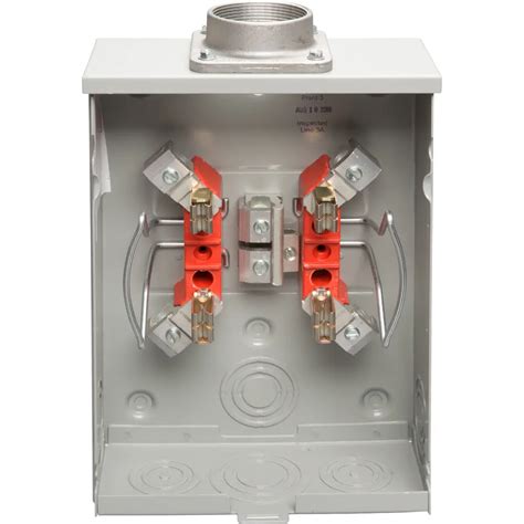 125 A 600 Vac Single Phase 4 Jaw Ringless Meter Socket W 2 In Hub