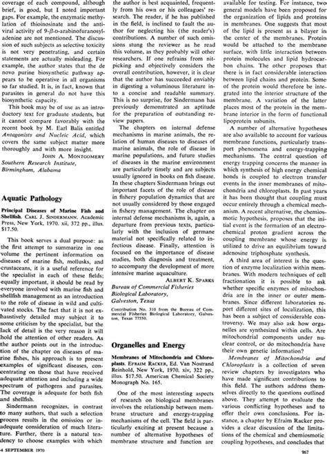 Organelles And Energy Membranes Of Mitochondria And Chloroplasts