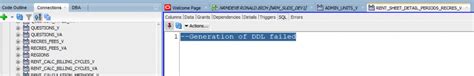 Receiving A Generation Of Ddl Failed For View Ddl In Version 2143